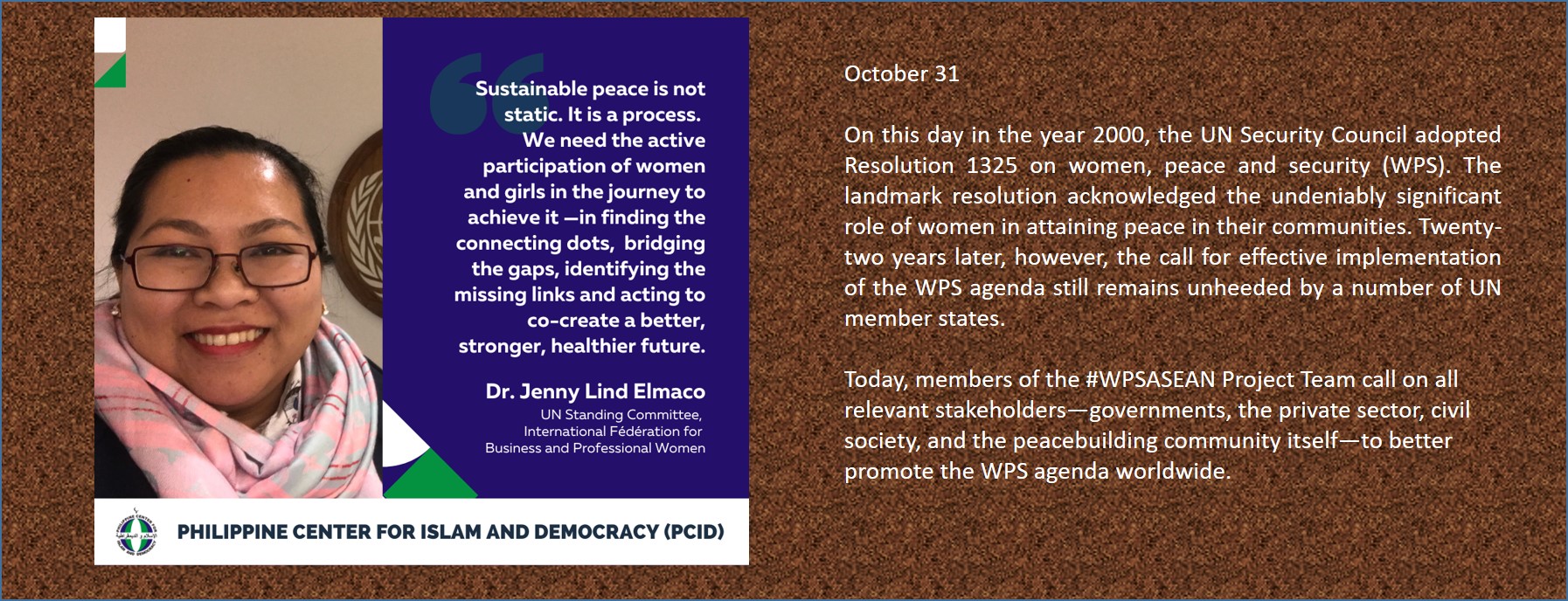 Jenny slider – Philippine Center for Islam and Democracy