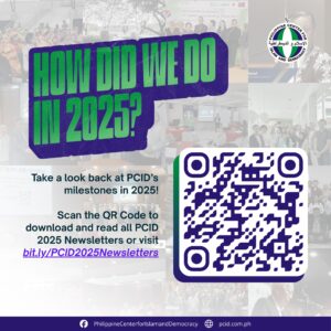 PCID’s Milestones in 2025 – Philippine Center for Islam and Democracy